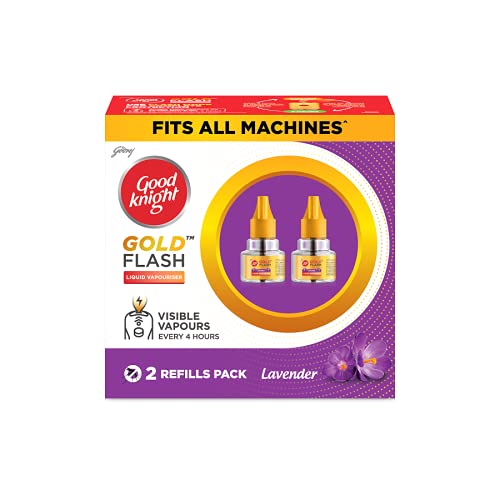Good Knight Gold Flash Lavender Refill 45ml (count of 2) : Amazon.in ...