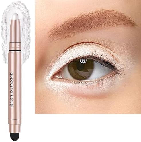 Amazon.com : White Cream Eyeshadow Stick, Single Shimmer Eyeshadow ...
