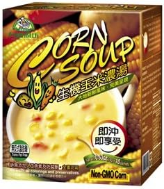 Amazon.com : Vegetarian Instant Corn Soup (18gx10bags/box) : Vegetable ...