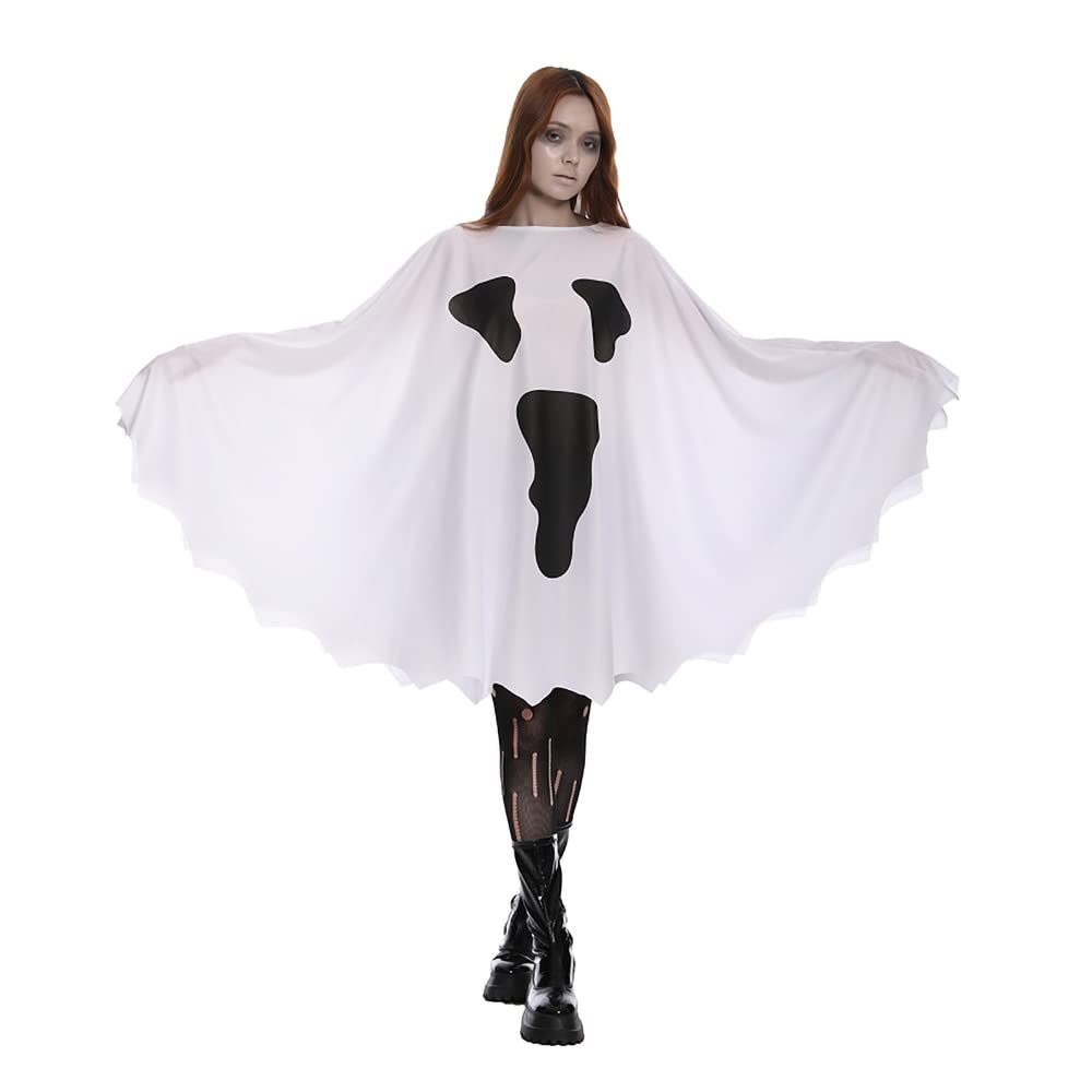 Amazon.com: DSplay Women Ghost Costume Cosplay Adult White Robe ...