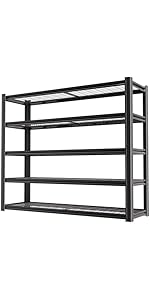 Amazon.com: LI JIU HOME 5 Tier Metal Shelving Unit, Adjustable Storage ...