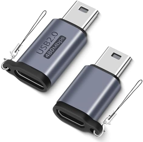 Amazon.com: BORLTER CLAMP USB C/Micro to Mini USB Adapters (2 Pack ...