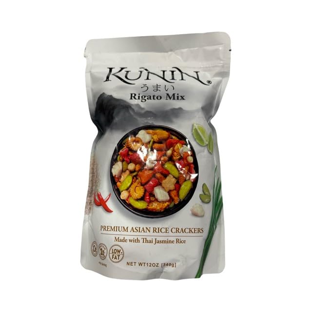 Amazon.com: KUNIN Rigato mix, premium Asian rice crackers, made with ...