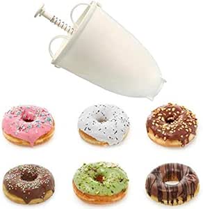 Amazon.com: SIAM'S DIY Donut Maker Plastic Doughnut Dispenser Easy Baking Tool One Hand Mini ...