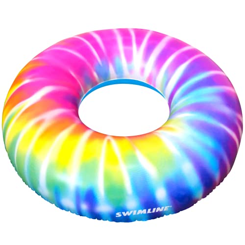 Snapklik.com : SWIMLINE ORIGINAL 90559 Spiral Tie Dye Ring Pool Float ...