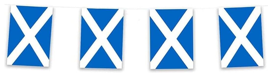 Scotland Bunting 10 Metre PVC with 20 Flags Measuring 20cm x 30cm for ...