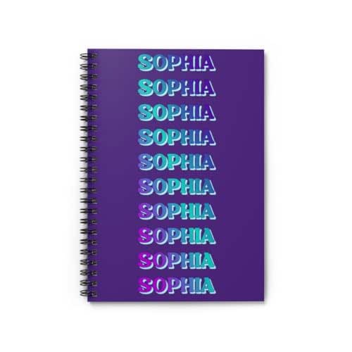 Amazon.com: Personalized Name Spiral Notebook, Name Gifts for Kids ...