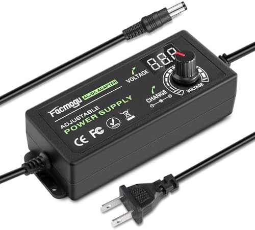 Amazon.com: Adjustable AC/DC Switching Power adapter Variable Voltage ...