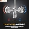 BonKaso Leo Wall Mixer with L Bend for Bathroom, Brass Wall Mount Mixer ...