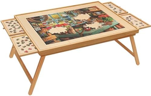 Amazon.com: Tektalk Jigsaw Puzzle Table with LED Light, Jigsaw Puzzle ...