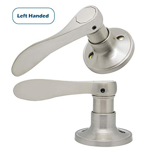 Snapklik.com : Gobrico Satin Nickel Left-Handed Dummy Lever Handle,One ...