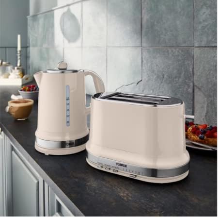 Tower Belle Chantilly 1.5L 3KW Kettle & 2 Slice Toaster. Stylish ...