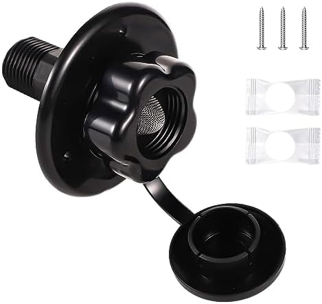 RV Water Inlet with Check Valve, Brass Threaded Pipe RV Water Hookup ...