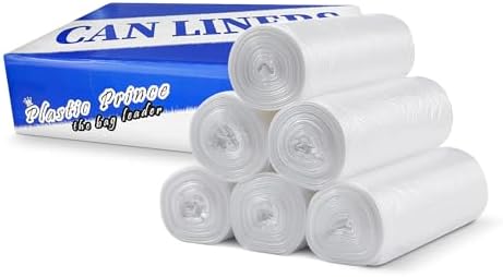 Amazon.com: PLASTIC PRINCE (1000 Pack) 16 Gallon Clear Trash Bags, 6 ...