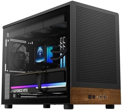 Amazon.com: GAMDIAS Micro-Tower Gaming Case, Walnut Front Panel& Side ...