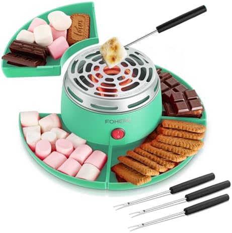 Amazon.com: Kusini Smores Maker Tabletop Indoor - Flameless Electric ...