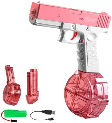 Electric Water Gun for Adults & Kids Outdoor Games, High-Power Water ...