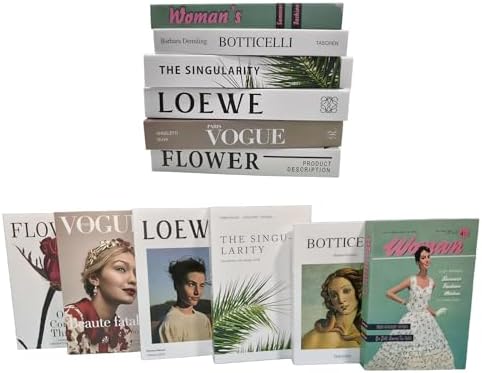 Amazon.com: MINI ZOZI Faux Books For Decoration Fake Book Decor ...