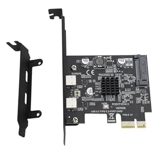 Amazon.co.jp: 10Gbps USB 3.2 PCI Express Expansion Card, GEN2 Dual Type C Expansion Card with ...