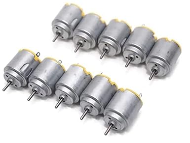 ERH India 10 Pcs Round DC Motor 3V to 6V DC Motor Kit set for DIY ...