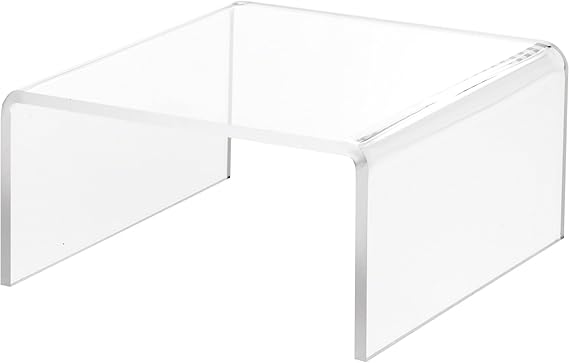 Amazon.com: Plymor Clear Acrylic Short Square Display Riser, 3.5" H x 7 ...