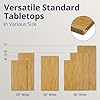 Amazon.com - Howizz 60x25 Inch Solid Hevea Wood Table Top with UV ...