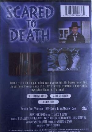 Scared to Death [1947] [DVD] [Region 1] [NTSC]: Amazon.co.uk: Bela ...