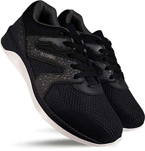 Buy Action Synergy Men's Sports Running Shoes 7390 BlackGrey at Amazon.in