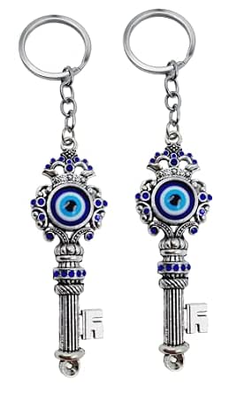 ARTISKRITI Evil Eye Keychain For Bike/Car Gifting With Key Ring Anti ...