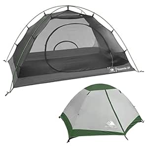 2 Person Backpacking Tent with Footprint - Lightweight Yosemite Two Man 3 Season Ultralight ...