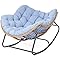 SWITTE Outdoor Rocking Chair, Patio Egg Rocking Chair, Indoor Papasan ...