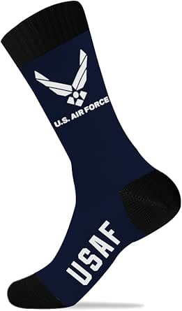 Cayyon U.S Military Air Force Socks Men's Cotton Crew Athletic Socks ...