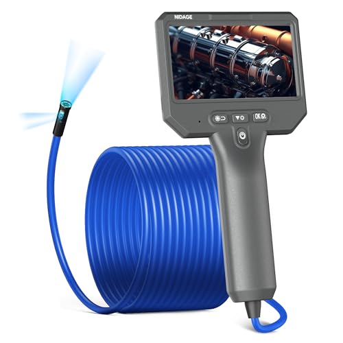 NIDAGE Dual Lens Borescope Inspection Camera 1920P HD Endoscope Camera ...