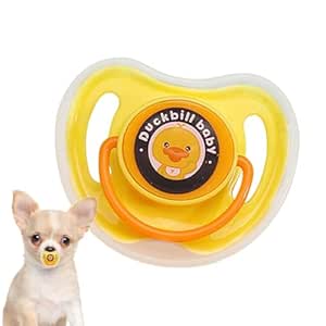 Amazon.com: Dog Pacifier Chew Toy - Silicone Puppy Bite Training Toys ...