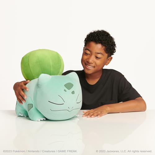Pokemon 18” Plush Sleeping Bulbasaur - Cuddly Pokémon - Must Have for ...