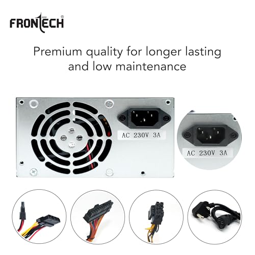 FRONTECH 450 Watts SMPS Power Supply Unit, Compliant with ATX 12V, 20 / ...