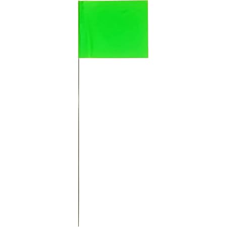 Amazon.com : Green Marker Flags, 100 Pack Construction Marking Flags ...