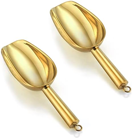 3 Ounce Mini Scoop Set of 4, P&P CHEF Stainless Steel Candy Sweet Ice ...