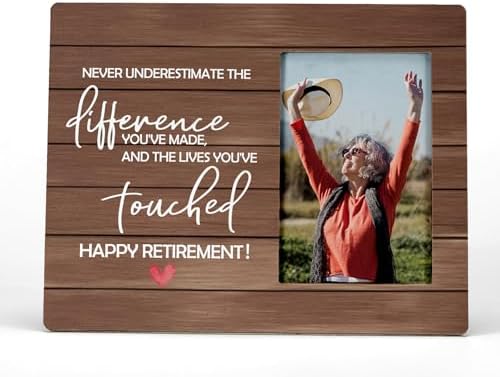 Amazon.com - FONDCANYON Happy Retirement Picture Photo Frame,Retirement ...