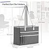 Amazon.com: UNICITII File Organizer Box, Portable Tote Bag Hanging ...