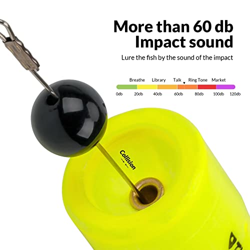 THKFISH Fishing Floats Bobbers Fishing Popping Cork Trout Float Rig ...