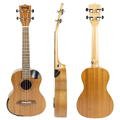 RockJam Premium Concert Ukulele Kit with Tuner, Gig Bag, Strap, Picks ...