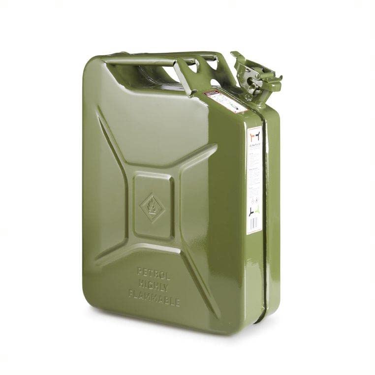 Buy Invopak 20 Litre Metal Jerry Can, UN Approved Can for Petrol ...