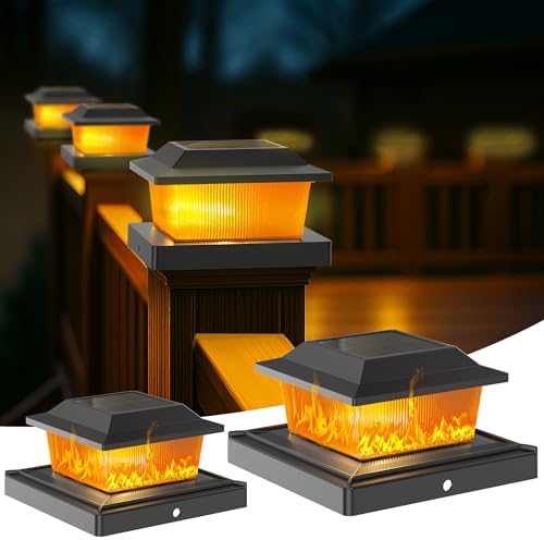 Amazon.com: KEILAIMO Solar Post Cap Lights Outdoor for 3.5x3.5 4x4 5x5 ...