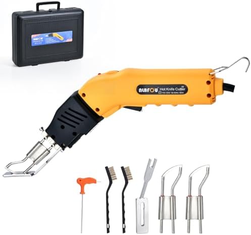 NLBFOU Rope Cutter Fabric Cutter, 80W Air Cooled Electric Hot Knife ...