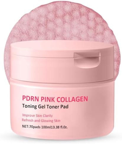 PDRN Pink Collagen Toning Gel Korean Toner Pads, Korean Exfoliating ...