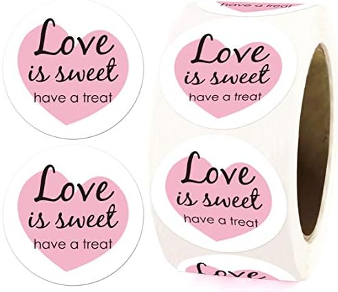 Amazon.com: wootile Love is Sweet Stickers Have a Treat Labels 2 Inch ...