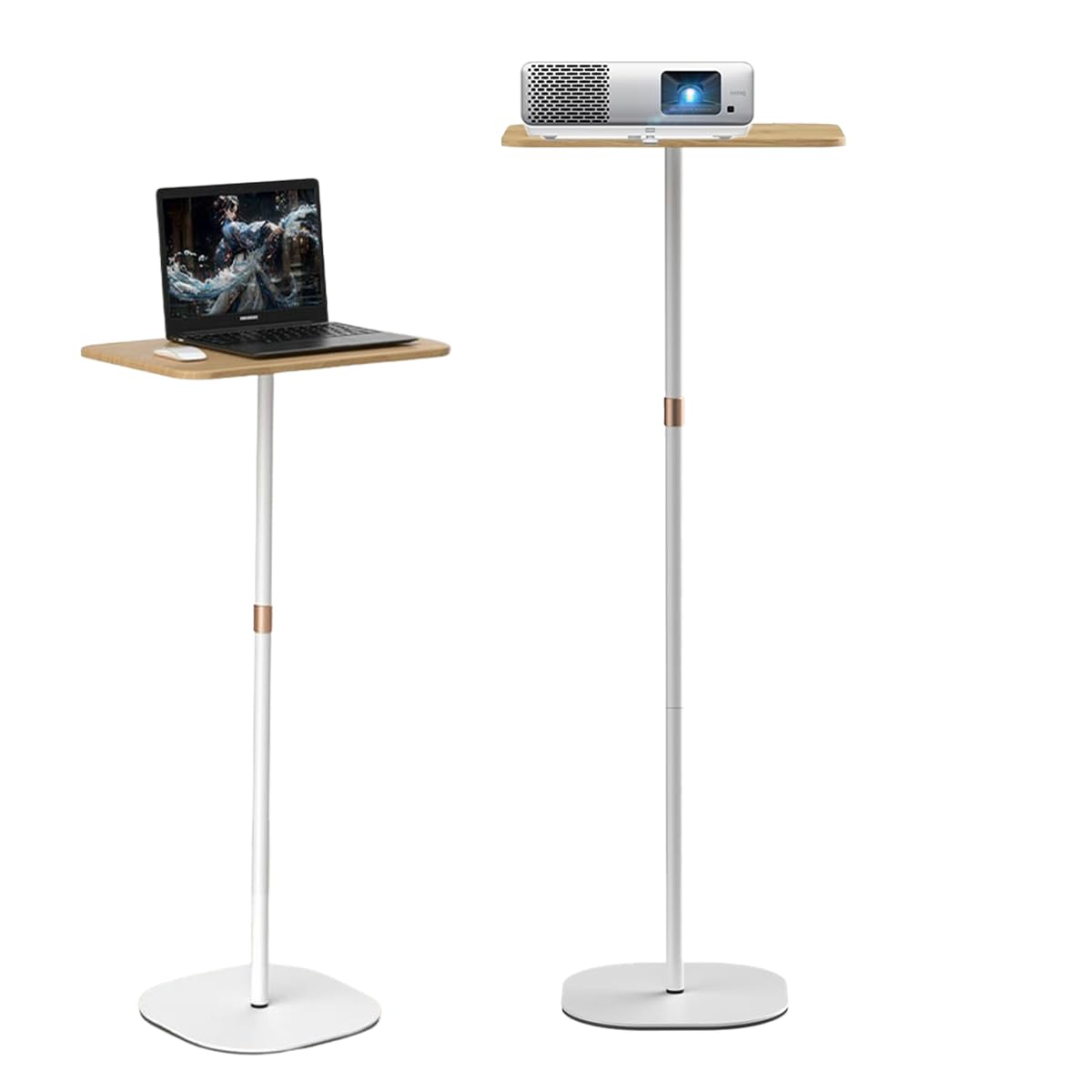 Amazon.com: Small Laptop Standing Desk, Adjustable Height Pedestal Side ...