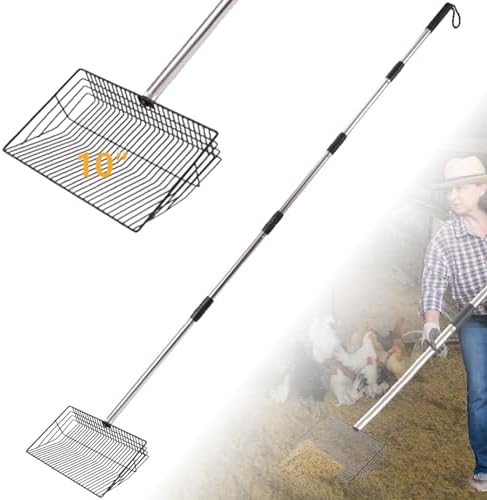 Amazon.com: The Coop Scoop® 2-in-1 Chicken Poop Scooper & Rake ...