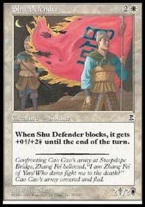 Amazon.com: Magic The Gathering - Shu Defender - Portal Three Kingdoms ...